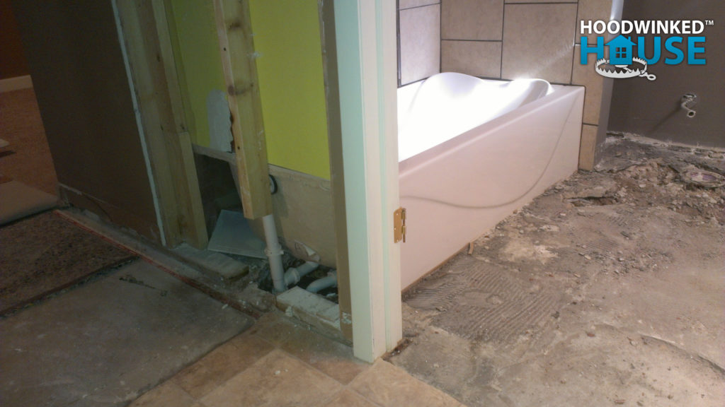 Major plumbing problems discovered - Hoodwinked House